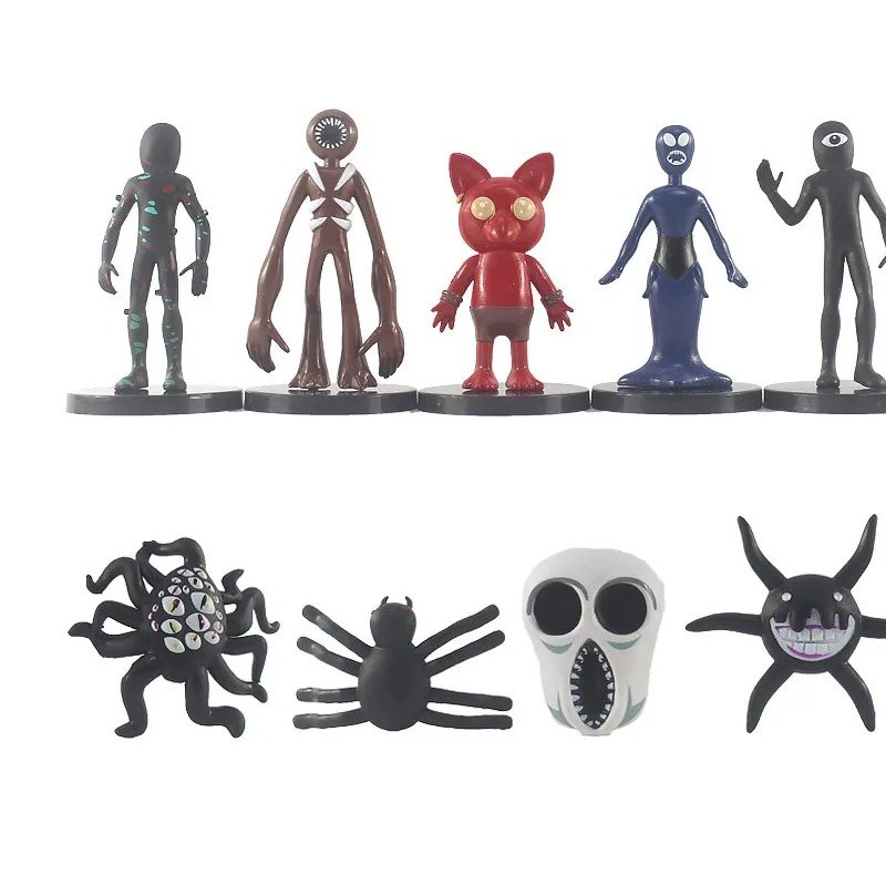 9Pcs Monster Alien Escape From Doors Gate Horror Game Figure Model Cry ...
