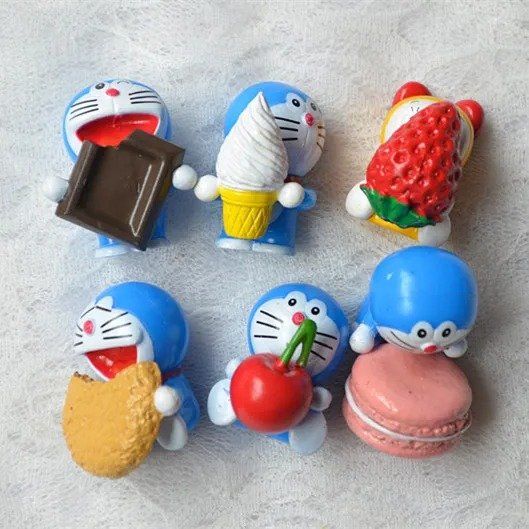 6Pcs/set Pvc Anime Doraemon Action Figure Model Toys Cute Gifts