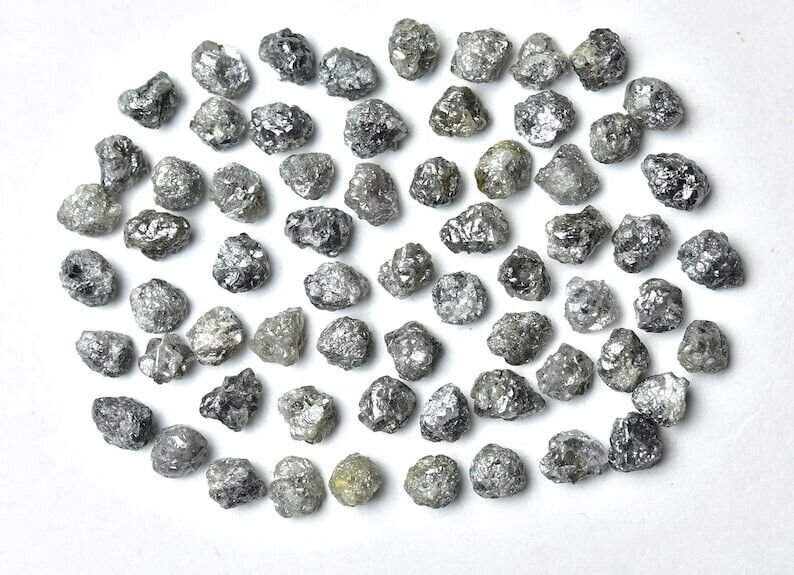 Dark Gray Color Natural Form Diamond Rough Raw Rough Diamond Use For ...