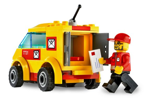 Lego City Mail Van 7731 New! Ships from U.S.A.