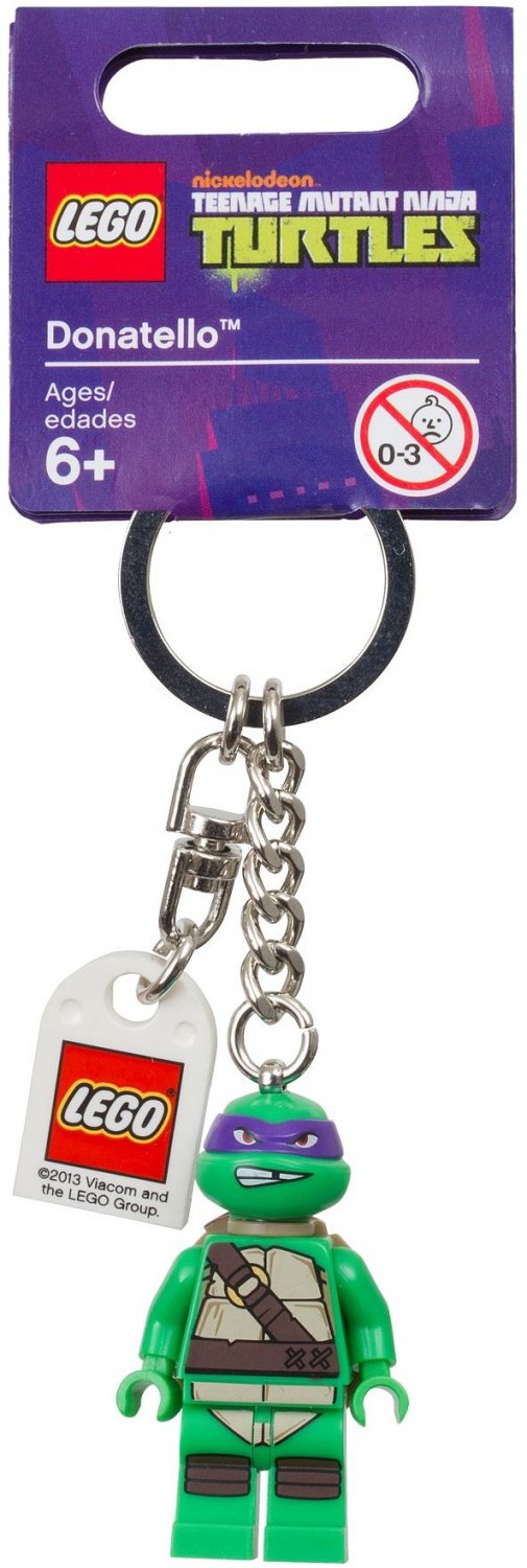 Lego Teenage Mutant Ninja Turtles Keychain Set of 4 (2103) New with Tags!