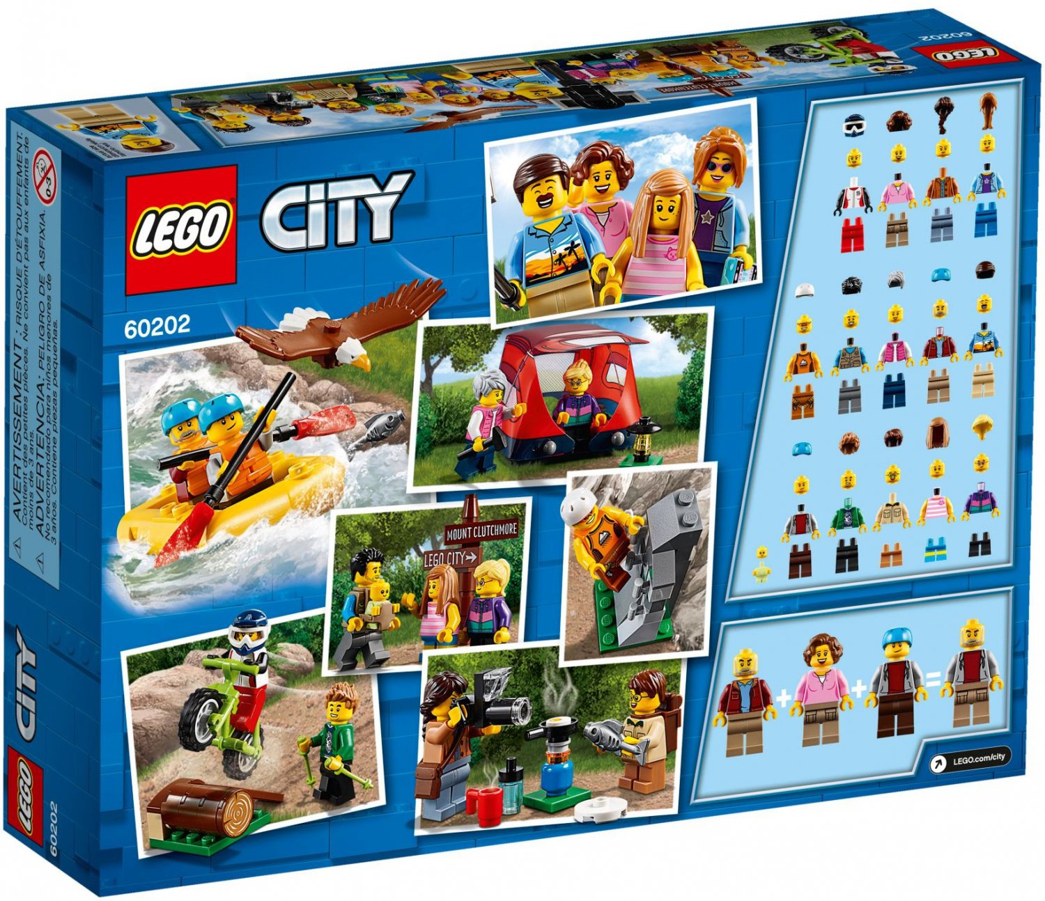 Lego City People Pack - Outdoor Adventures 60202 (2018) New! Sealed Set!