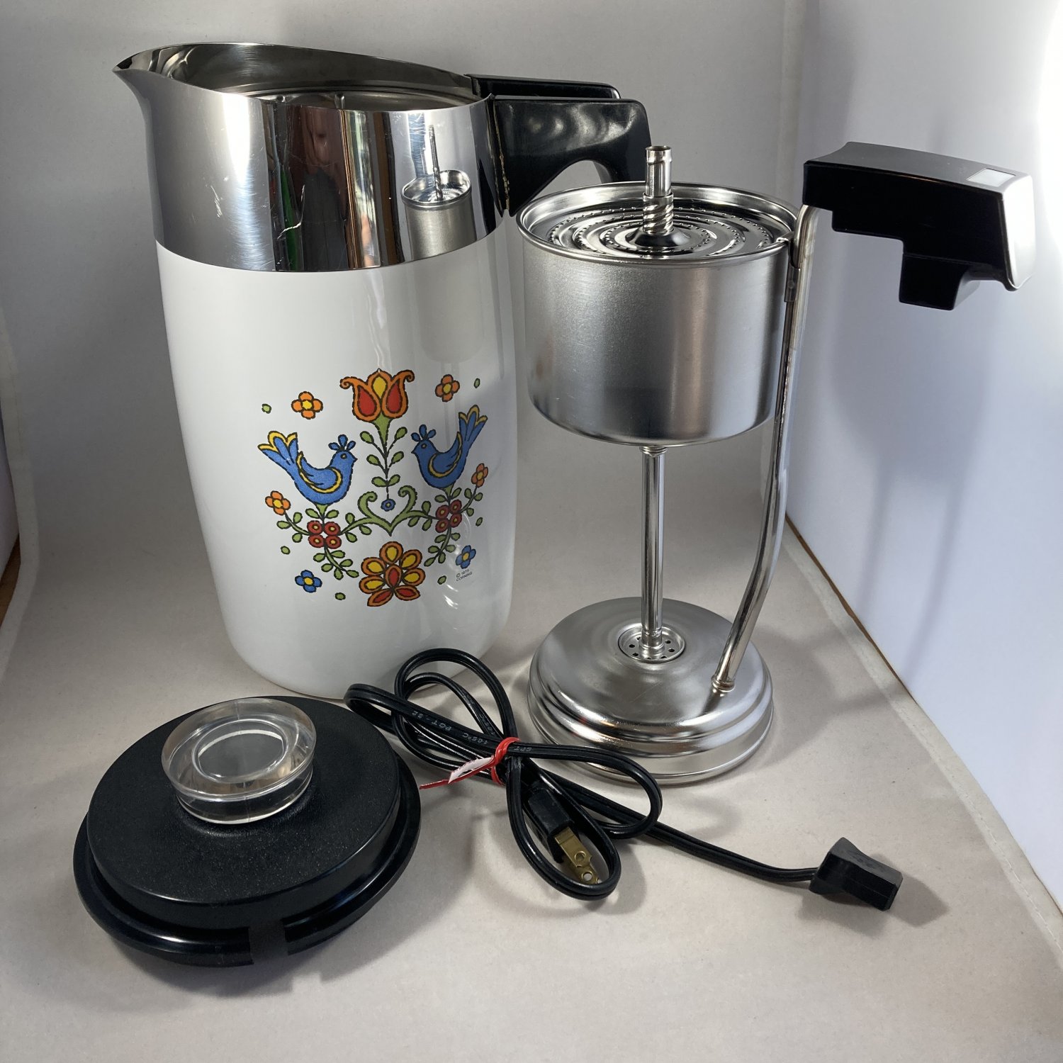 Corning Ware Coffee Percolator 10 cup Electromatic E-1210 (1975 ...