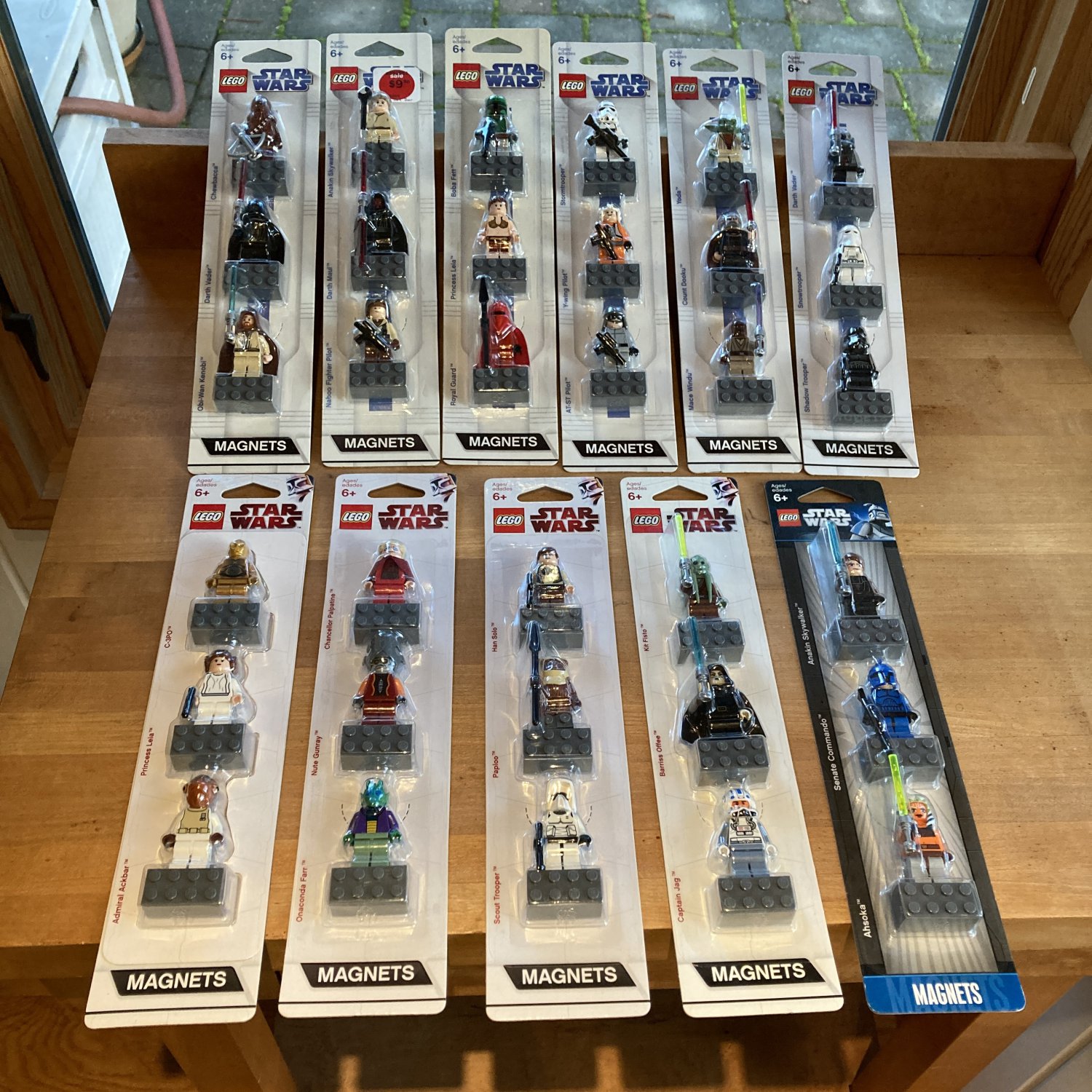 Lego Star Wars Minifigure Magnet Set of 11 Sets: 852551 - 853037 (2008 ...