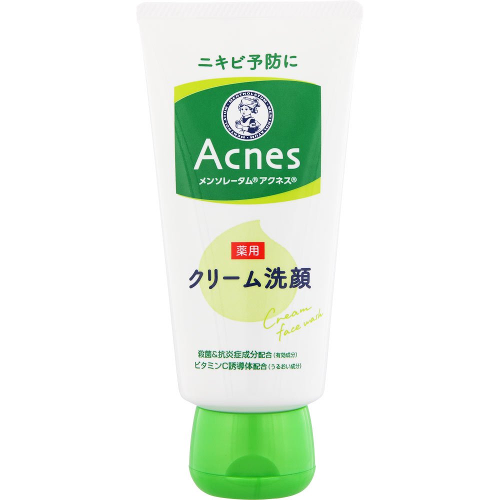 Rohto Pharmaceutical Mentholatum Acnes Medicated Cream Face Wash 130g