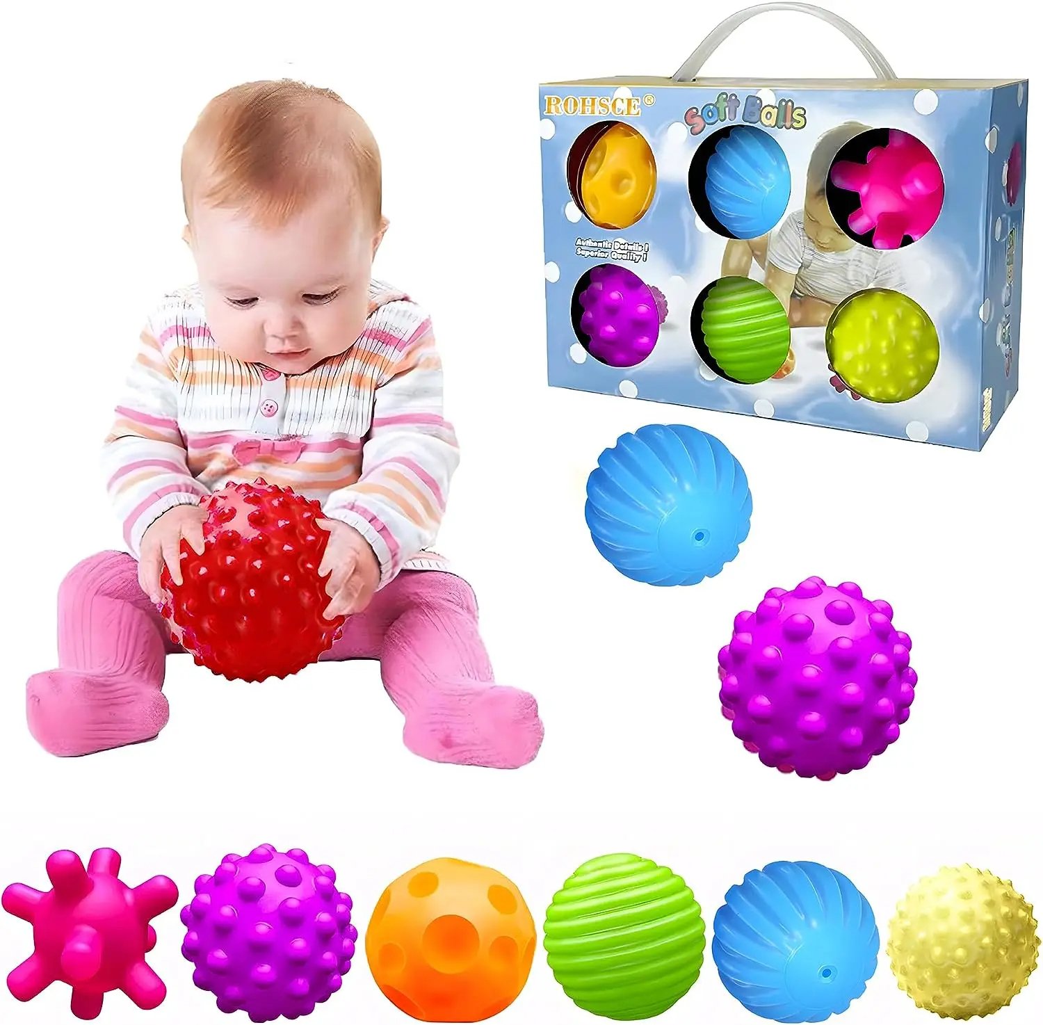 Sensory Balls for Baby Sensory Baby Toys 1 2 Years Old Activity ...