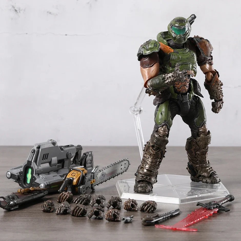 Figma Sp-140 Doom Slayer Action Figure Figurine Collectible Model Doll ...