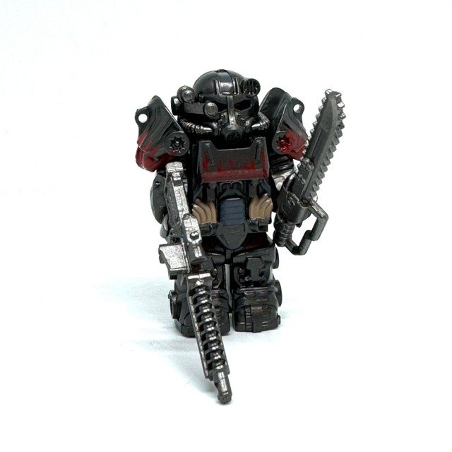 Fallout Power Armor Minifigure Hot Rod Flames Paint Pattern