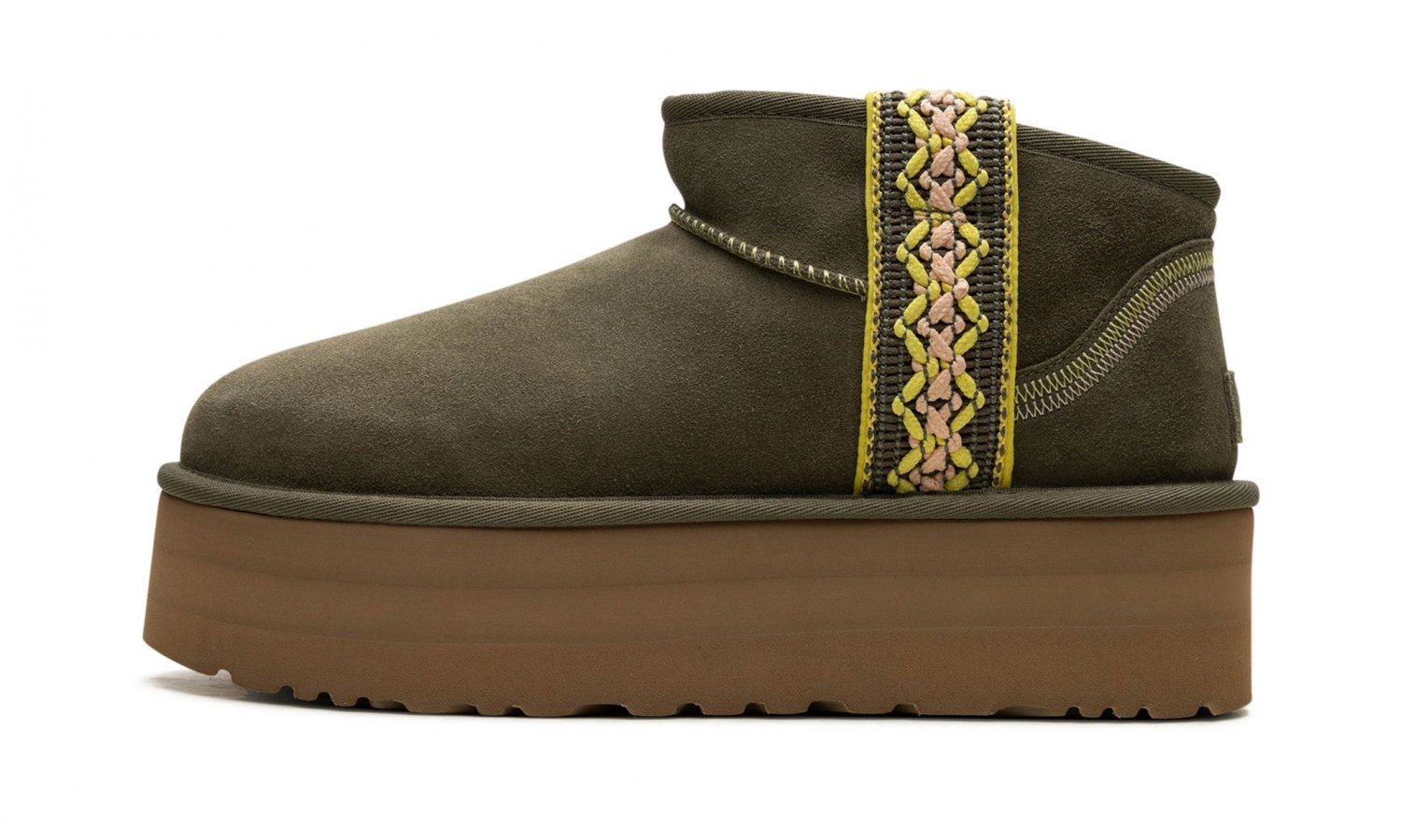 CLASSIC ULTRA MINI BRAID PLATFORM WMNS "Burnt Olive"