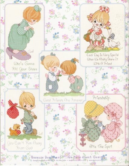 Precious Moments Friendship Cross Stitch Pattern Book by Gloria & Pat
