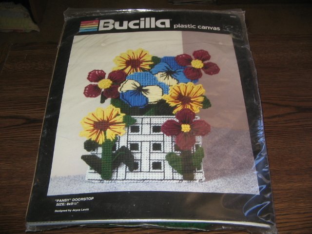 Pansy Doorstop Plastic Canvas Kit by Bucilla Pansy Doorstop Plastic Canvas Kit by Bucilla