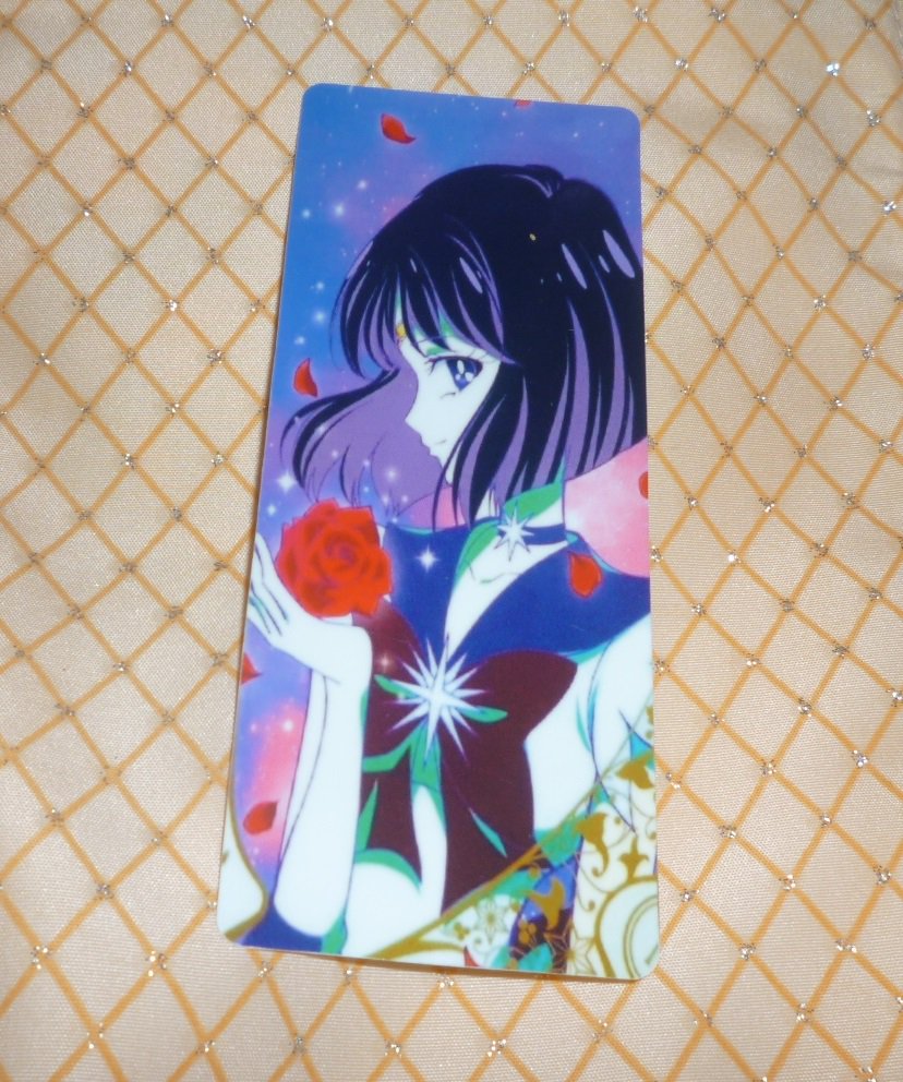 SAILOR MOON CRYSTAL BOOKMARK CARD SATURN ROSE