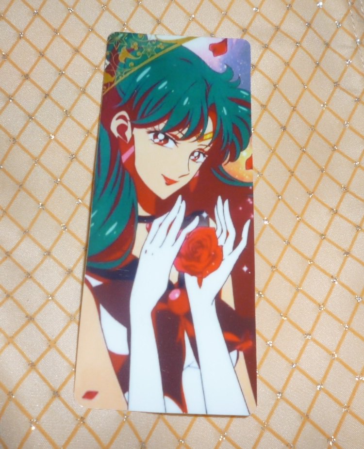 SAILOR MOON CRYSTAL BOOKMARK CARD PLUTO ROSE