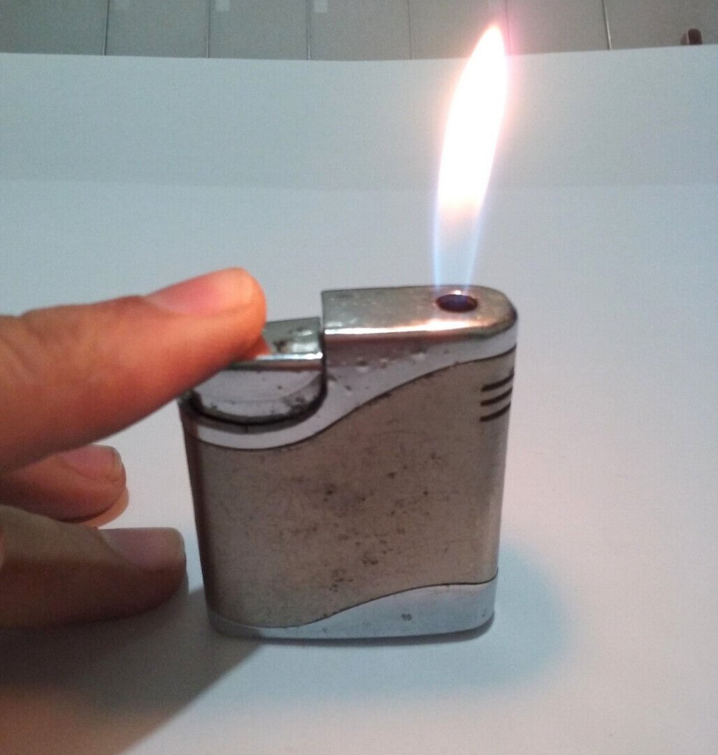 Electric Silver Pocket Gas Lighter Working Collector's Item Very Good ...