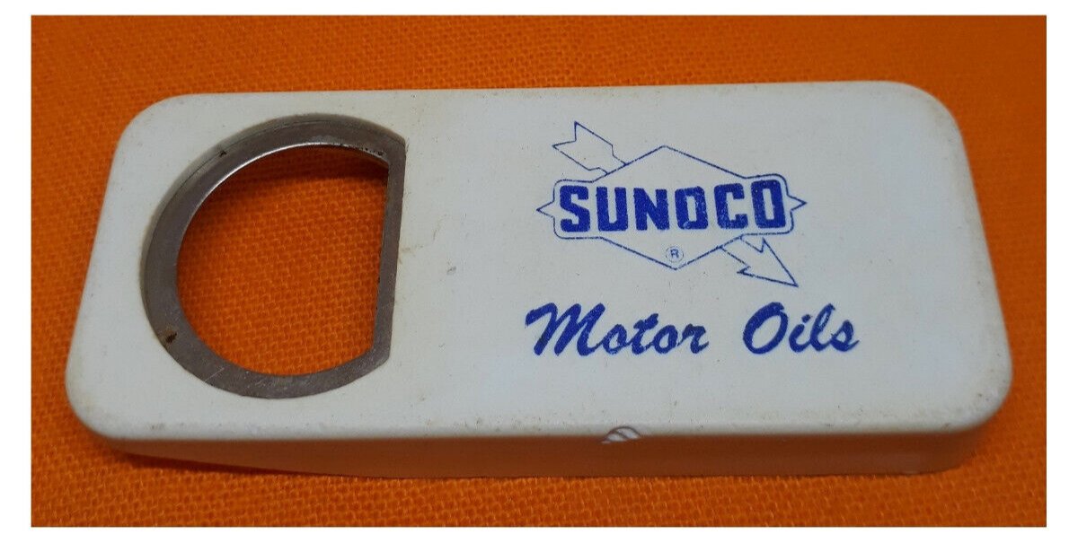 Vintage Rare SUNOCO Motor Oils Opener - Plastolan PS 7 Patented Made in ...