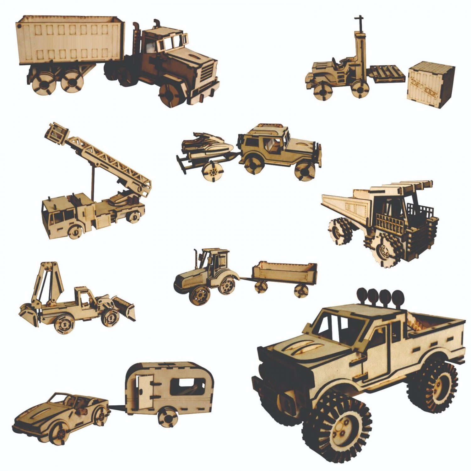 Monster Cars-Laser Cut Vector DXF Ready Files***