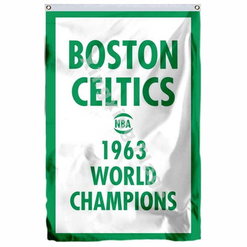 Boston Celtics 1963 World Champions Flag 3ft x 5ft Polyester NBA Team