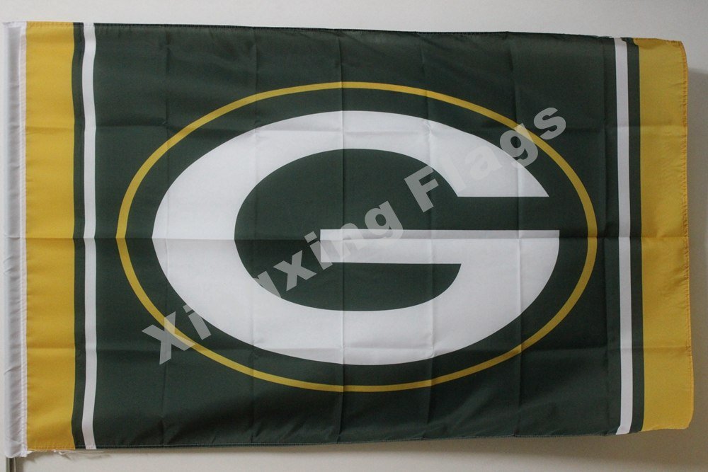 Green Bay Packers Column Flag 3ft X 5ft Polyester NFL Green Bay Packer