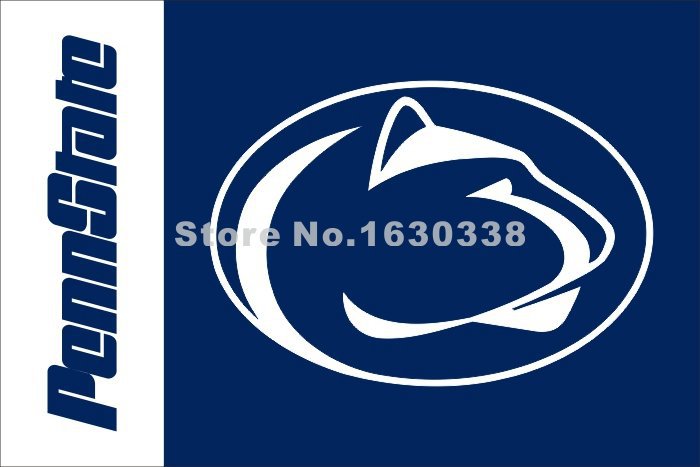 Penn State Nittany Lions Wordmark Flag 3ft X 5ft Polyester NCAA Banner