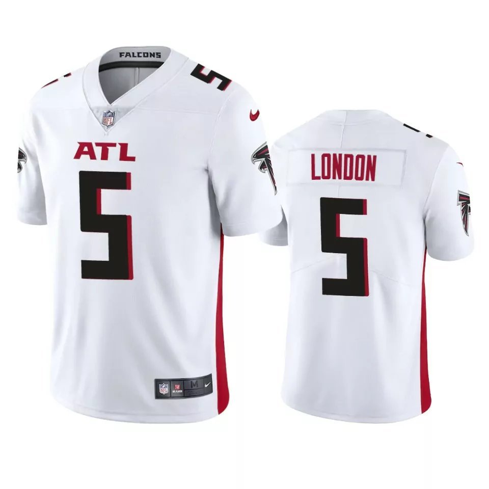 Men & Youth #5 Drake London Atlanta Falcons Color Rush Limited White Jersey