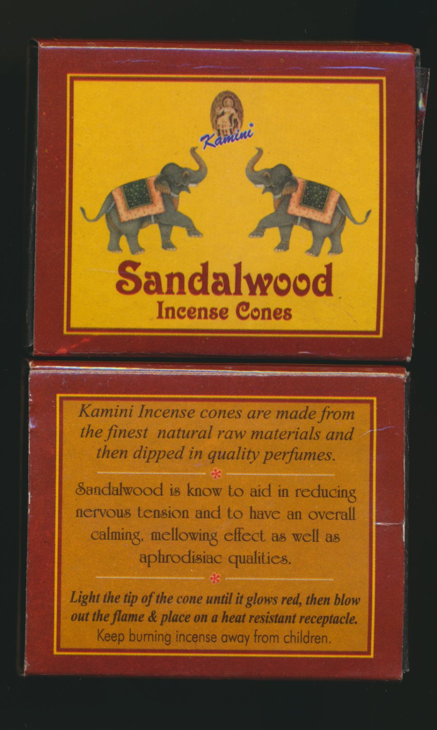 Sandalwood, 20 Cones Bundle, Kamini Incense From India