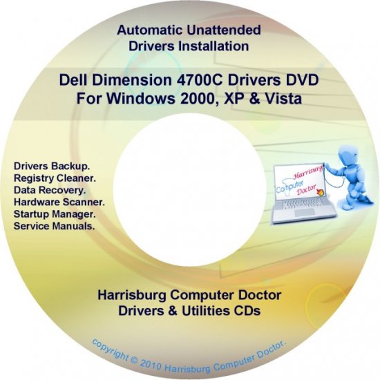 Dell Dimension 4700C Drivers Restore Recovery DVD