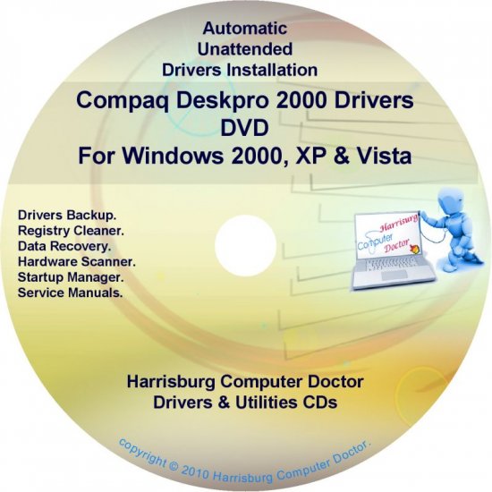 Compaq Deskpro 2000 Drivers Restore HP Disc Disk CD/DVD