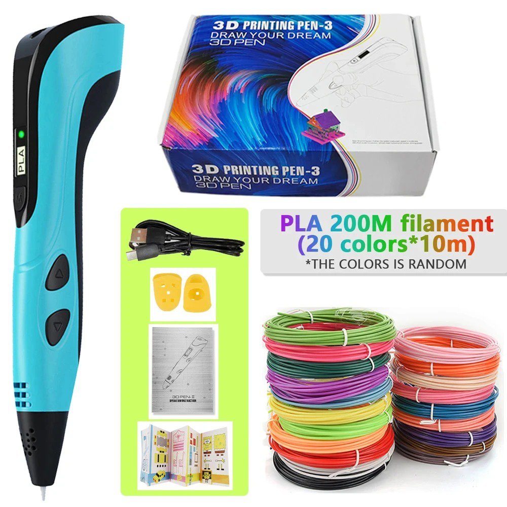 New Style 3D Printing Pen Set for Kids with Power Supply Pla -PLA ...