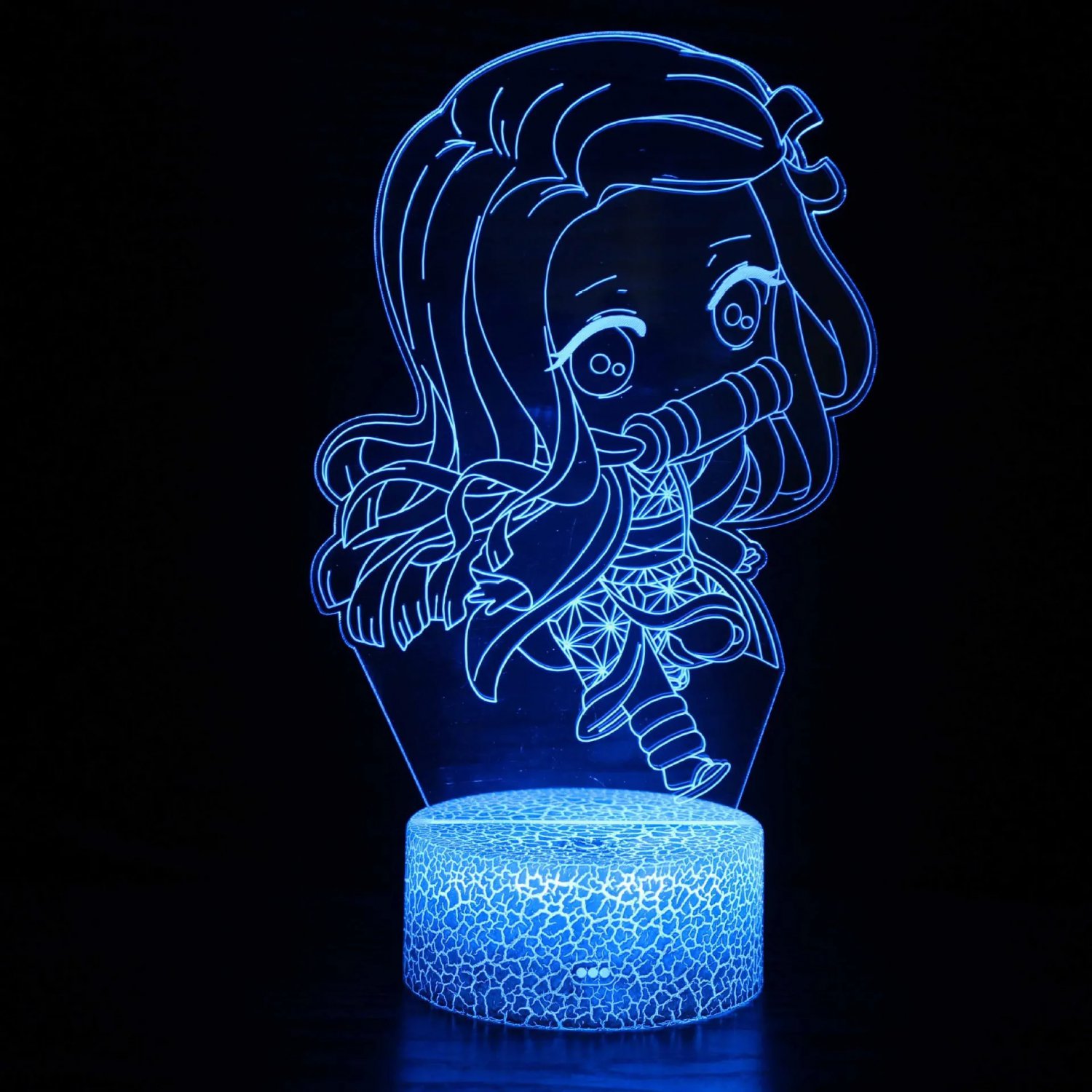 Kimetsu No Yaiba Nezuko Kamado Figure 3D Led Night Light for Bedroom ...