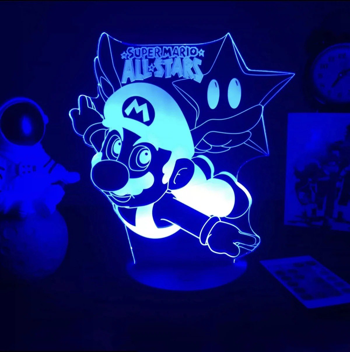Super Mario Brothers Racing Night Light 3D Illumination 716 Color Touch ...