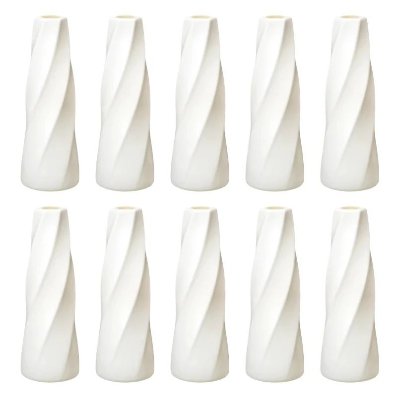 620Pack Plastic Flower Vases Bulk Small Retro Floral Vases Unbreakable ...