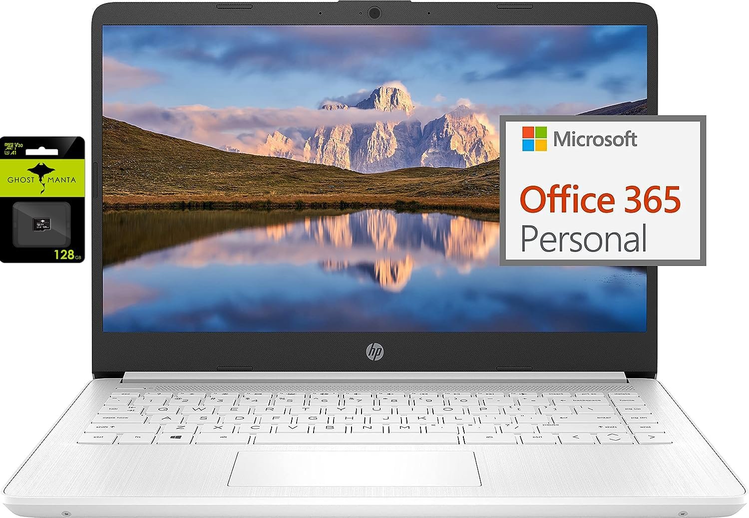HP 22 Inch All-in-One Desktop PC FHD Display, Intel N200, 8 GB RAM