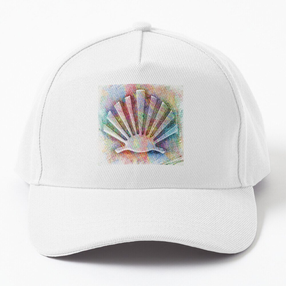 Camino Santiago Scallop Shell Baseball Cap Fluffy Hat