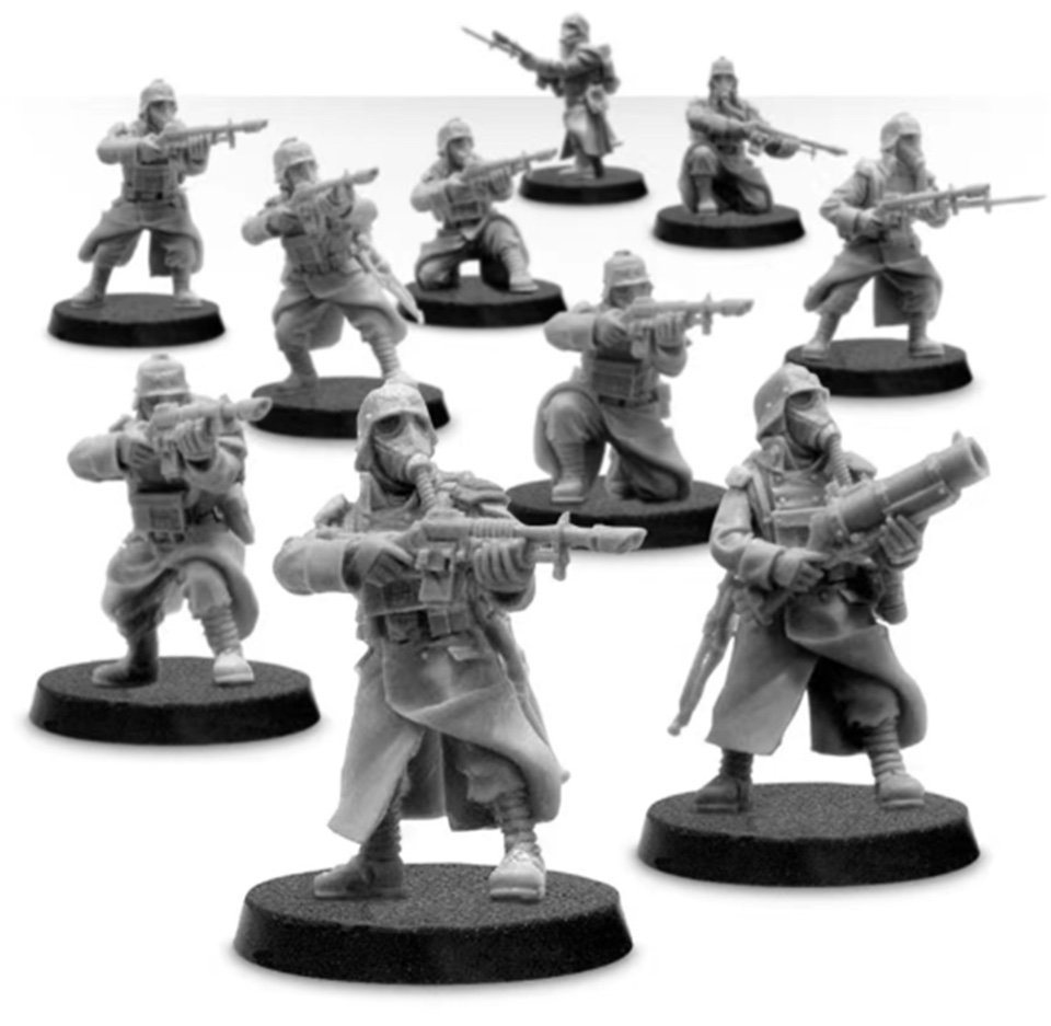 Death Korps of Krieg INFANTRY SQUAD FIRING YY-F-13