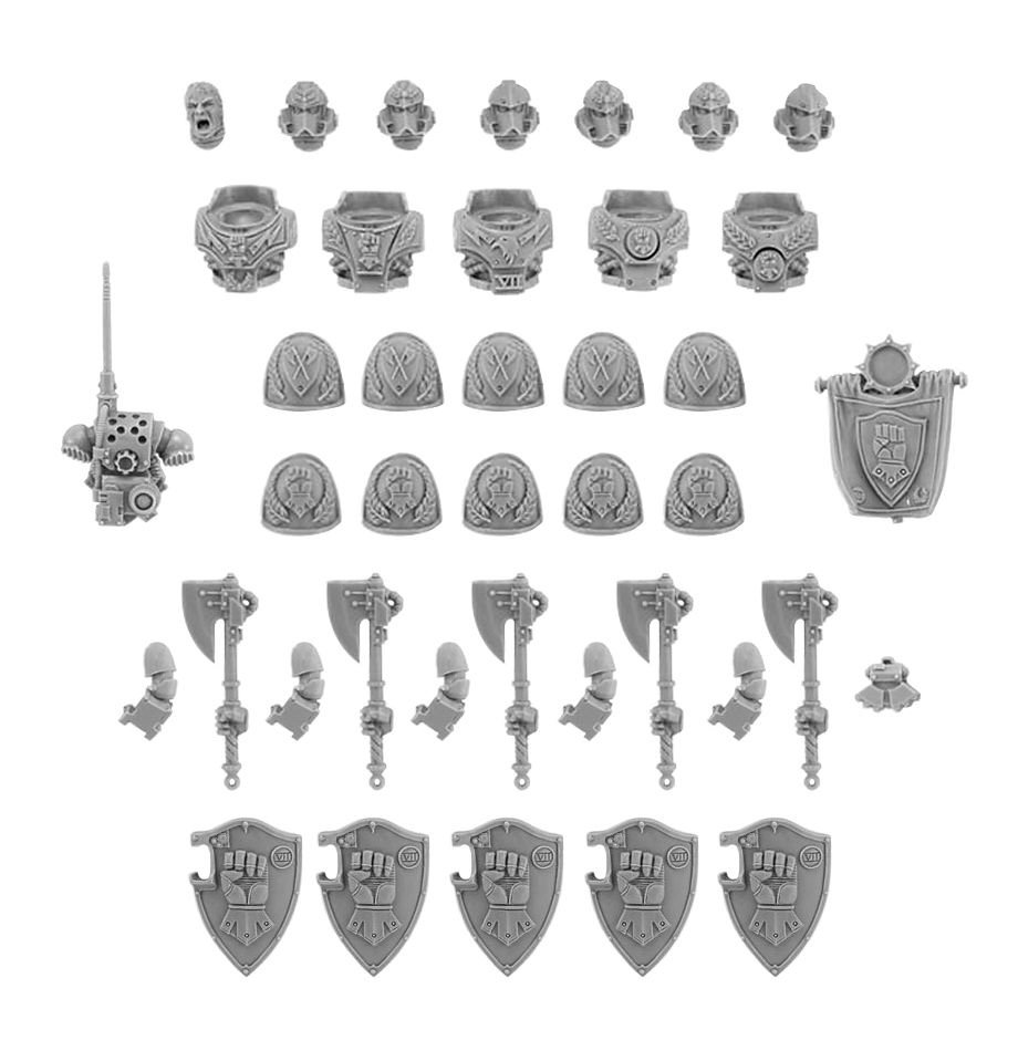 Imperial Fists – Phalanx Warder Squad Upgrade Set YY-F660
