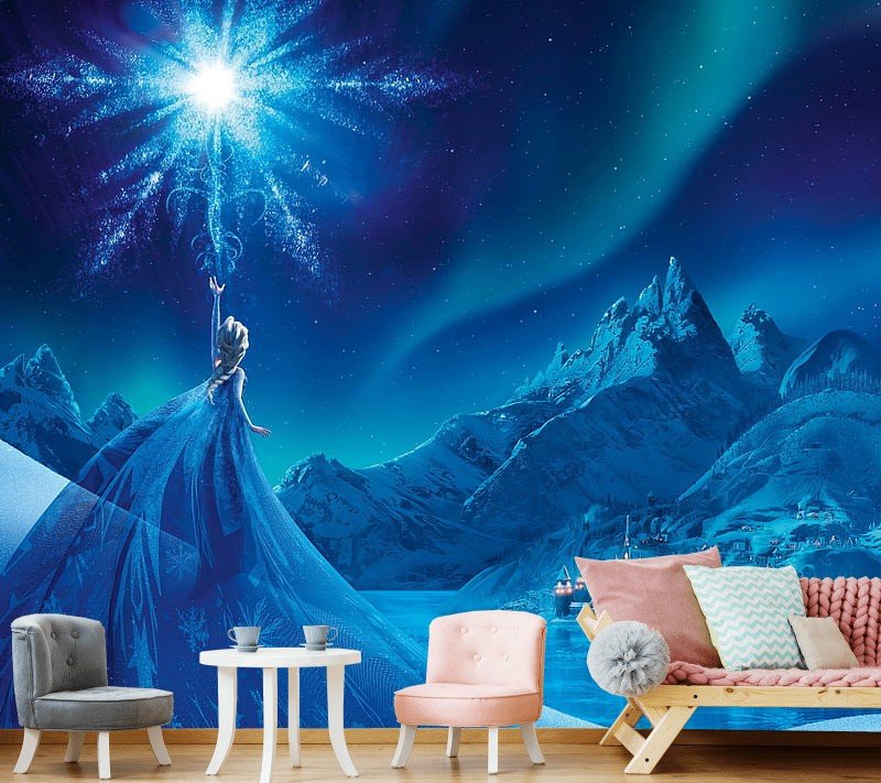 Photo Wallpaper Frozen Elsa Kids Room Wall Mural Children Wall Decor ...