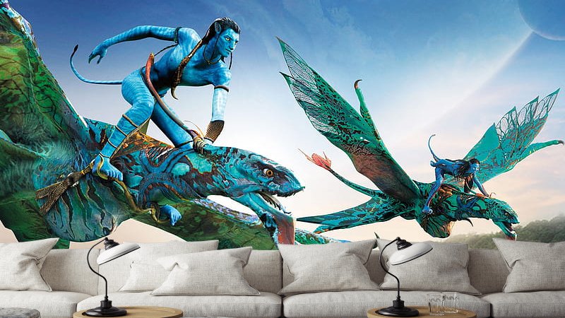 Photo Wallpaper Flight of Avatars, Avatar Wall Mural Kids Room Decor ...