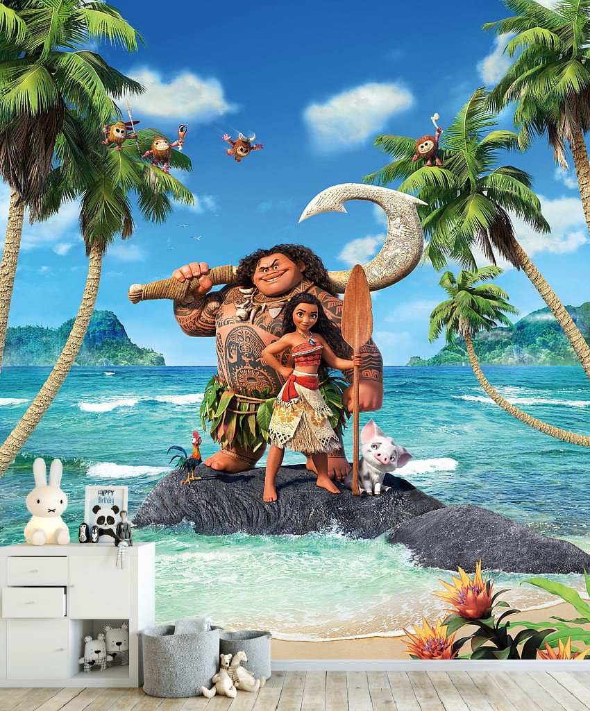 Wall Mural Moana, Disney Movie, Cartoon, Photo Wallpaper Kids Room ...
