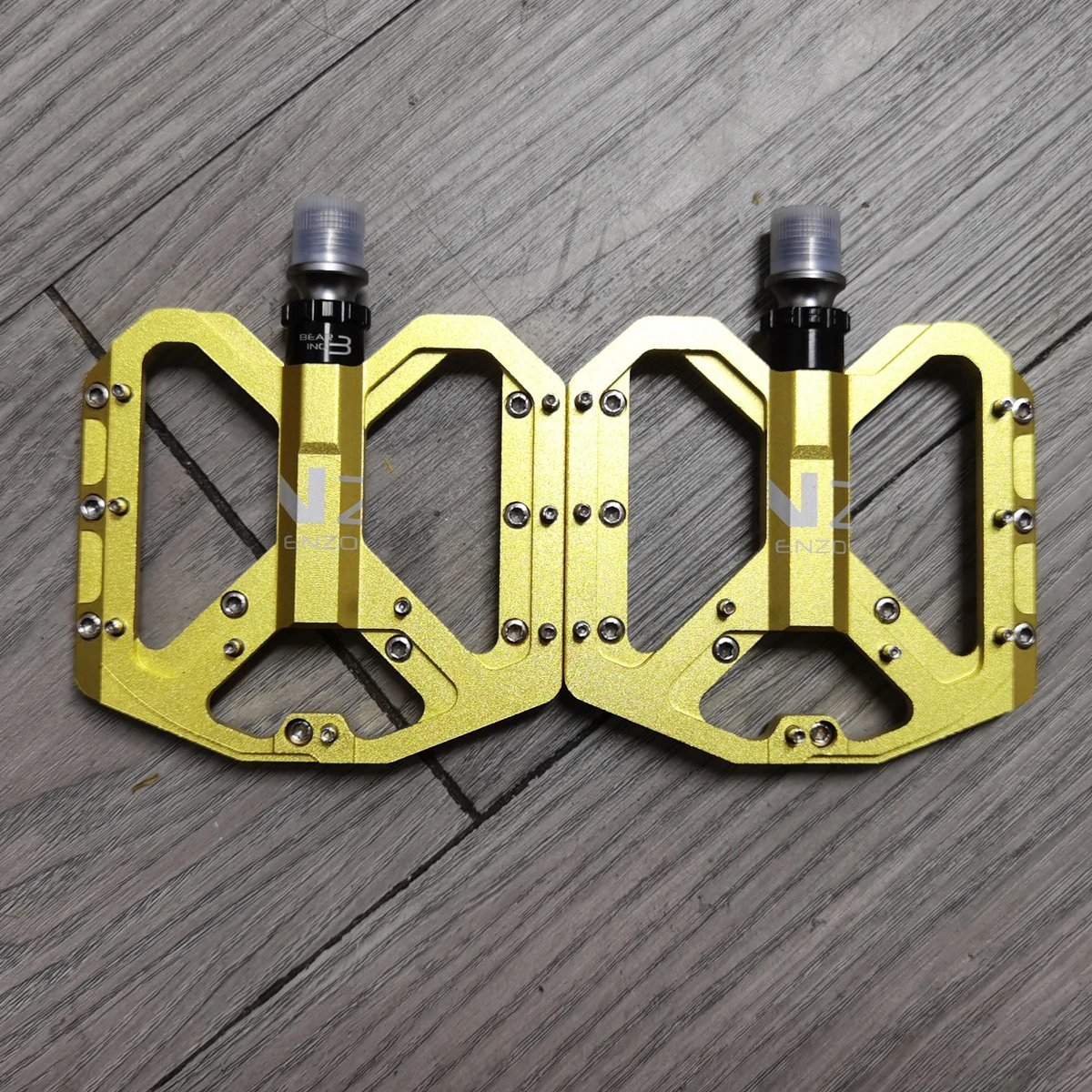 ENZO gold_Ultralight flat foot Mountain Bike Pedals MTB CNC Aluminum ...