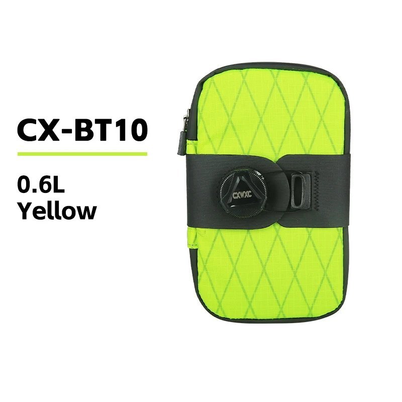 Fluorescent Yellow_CXWXC Lockable Bicycle Seat Pack MTB Road Bike boa ...