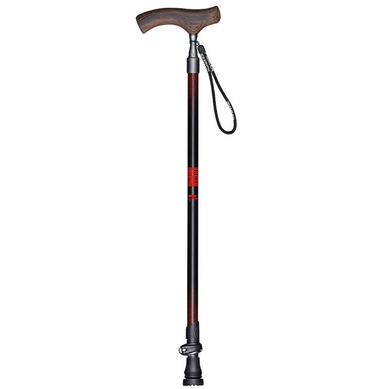 red_Adjustable Telescopic Canes Walking Sticks Easy Grip Handle For ...
