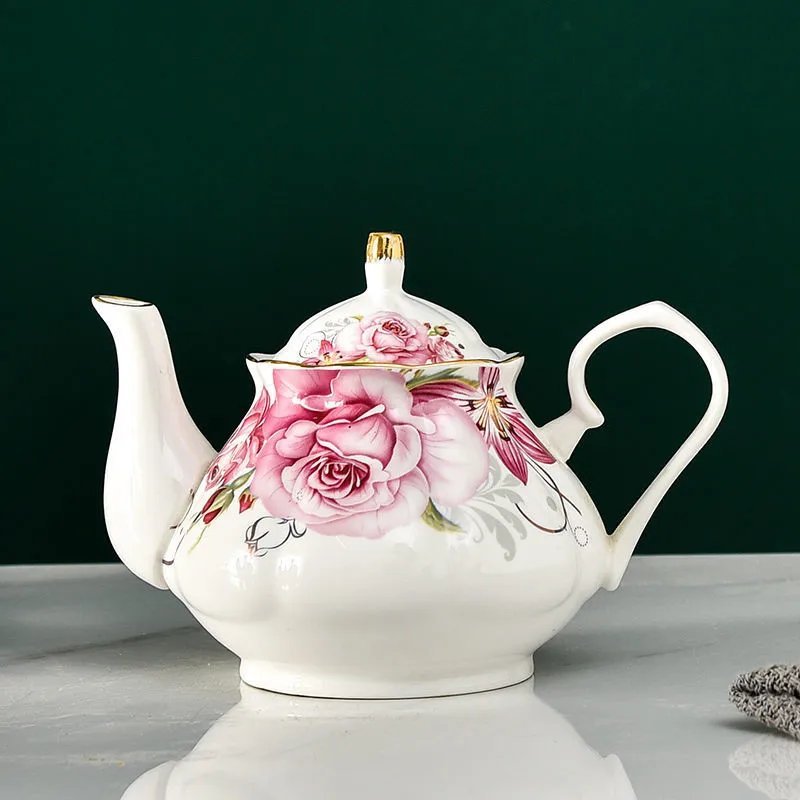 Rose 400ML_400ML European Bone China Teapot English Afternoon Tea Set ...