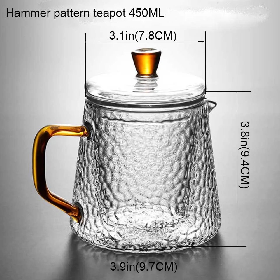 Teapot 450Ml_Tea Sets Teapots Glass Borosilicate Heat Resistant Glass ...