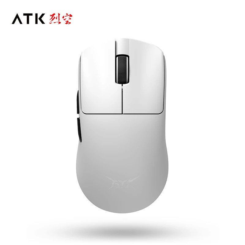 White F1 PRO_ATK Blazing Sky F1 Wireless Mouse PAW3950 Sensor Nordic ...
