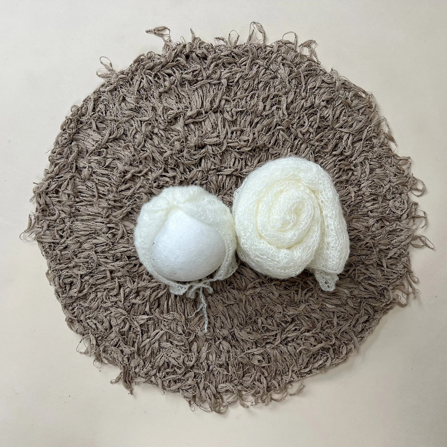 Camel Set 8_Don&Judy Handcraft Round Crochet Blanket Basket Stuffer ...