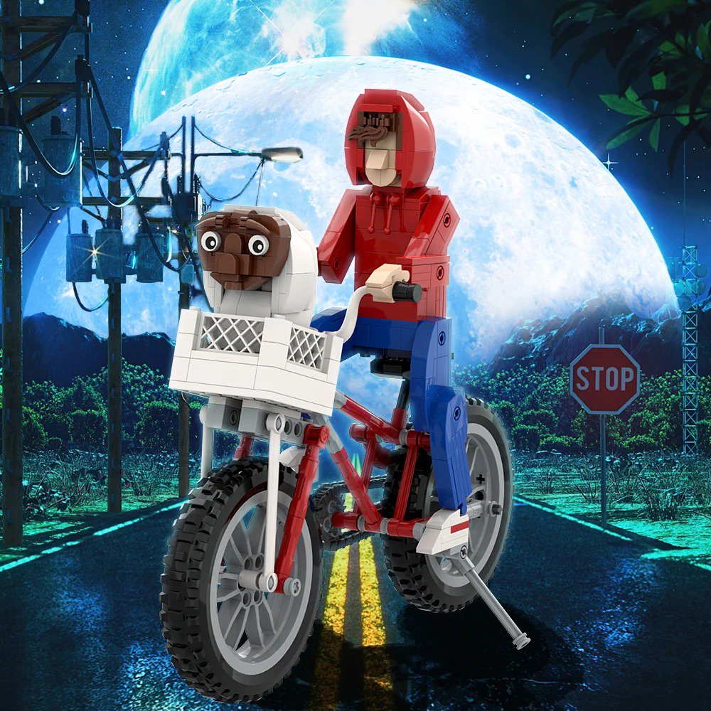 230 PCS_MOC E.T Alien Bricks Model Terror Science Movie Figures Scary ...