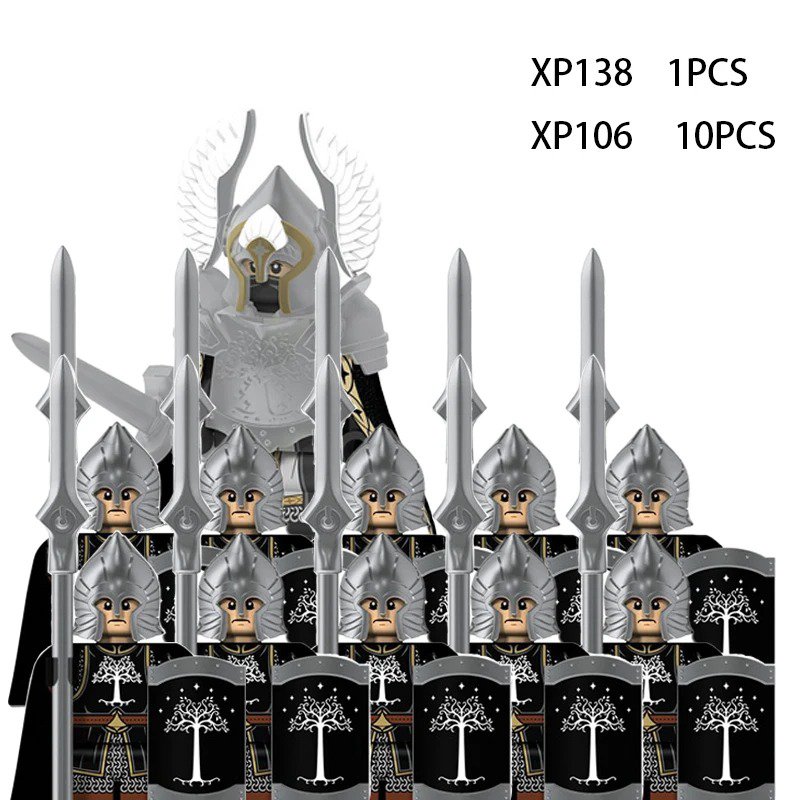 XP106_Medieval Elf Rohan soldiers Guard Army lotr Action Figures Mini ...