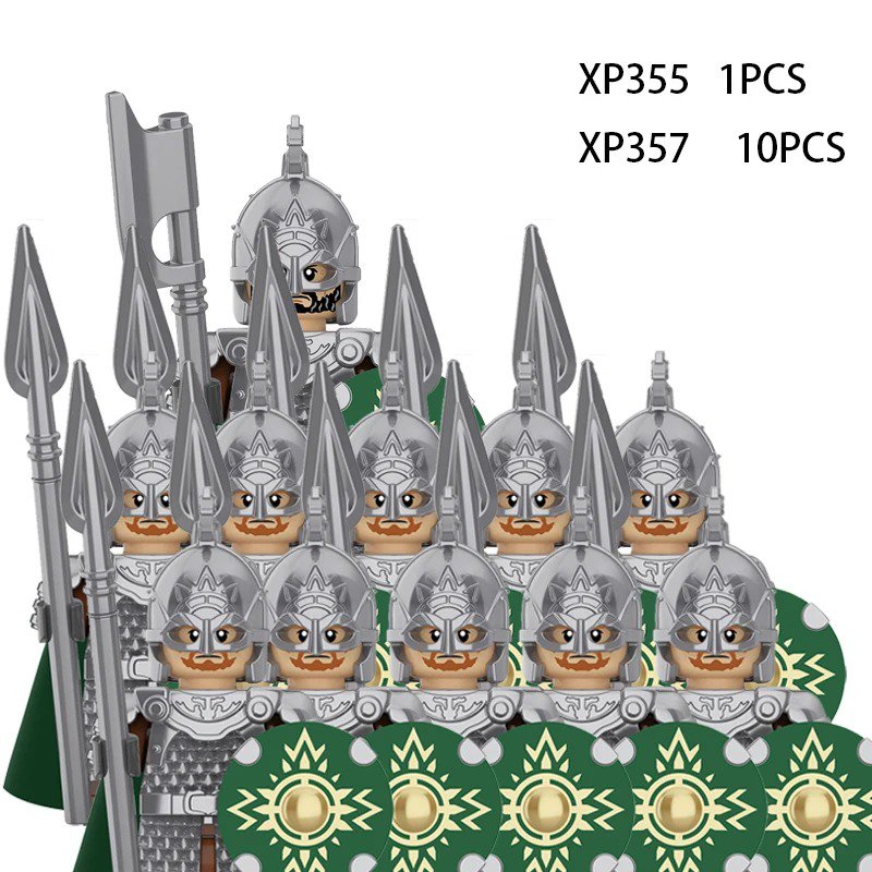 XP357_Medieval Elf Rohan soldiers Guard Army lotr Action Figures Mini ...