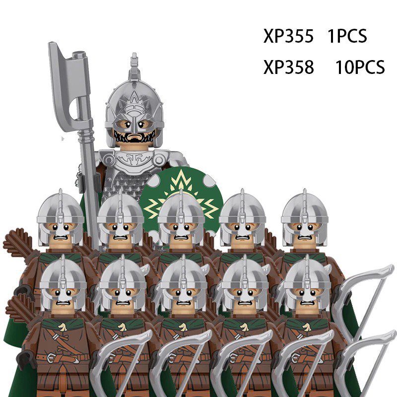 XP358_Medieval Elf Rohan soldiers Guard Army lotr Action Figures Mini ...