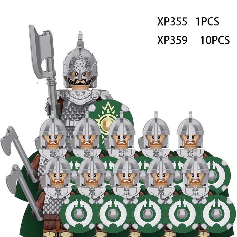 XP359_Medieval Elf Rohan soldiers Guard Army lotr Action Figures Mini ...